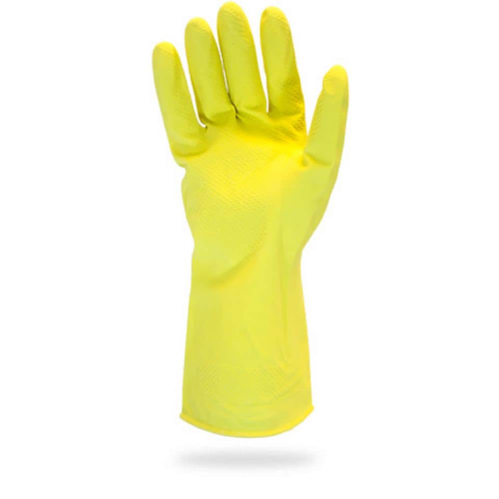 HDX Yellow LXL Latex Reusable Gloves (5-Pairs) R-GRFY-LXL-5 - The Home ...