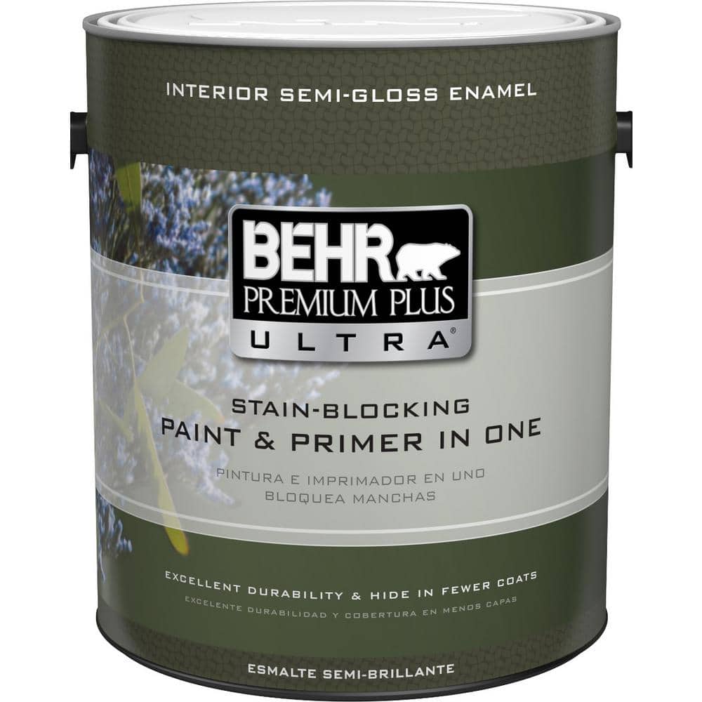 BEHR ULTRA 1 gal. Deep Base Extra Durable Semi-Gloss Enamel Interior ...