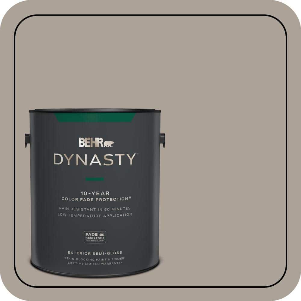 BEHR DYNASTY 1 gal. #ECC-18-1 Quail Ridge Semi-Gloss Enamel Exterior ...