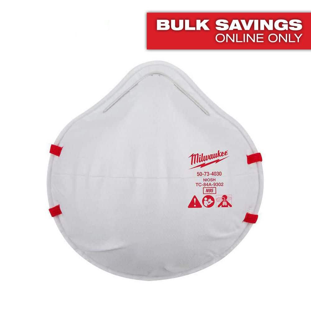 Milwaukee N95 Multi-Purpose Unvalved Respirator 48-73-4031 - The Home Depot