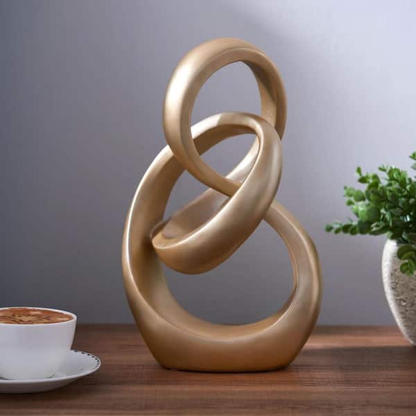 Champagne Gold Abstract Together Decor 11358 - The Home Depot