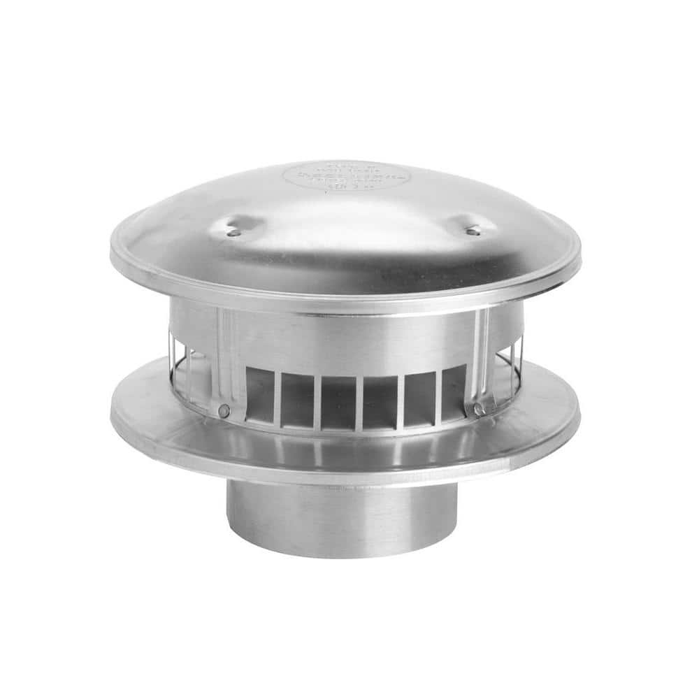 Selkirk 3 in. Steel Round Gas Vent Top 103800H - The Home Depot