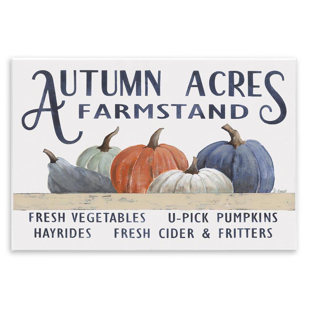 Stupell Industries Autumn Acres Farmstand Fall Signage by Soulspeak ...