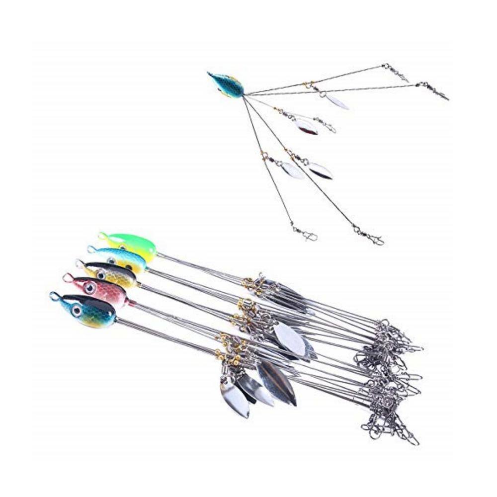 Angel Sar 8 in. Umbrella Rigs Fishing Bait Rigs for Fishing Bass Bait ...