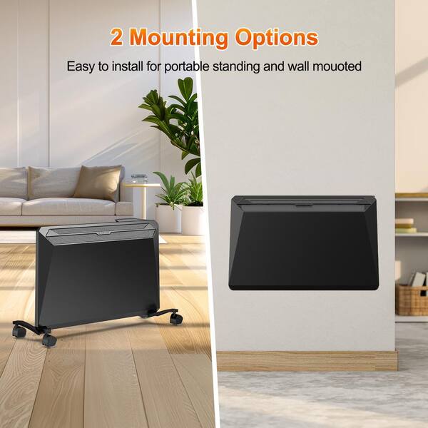 Space Heater MEPTY s Indoor Use, 1500W Quiet Mica Convection Heater ...