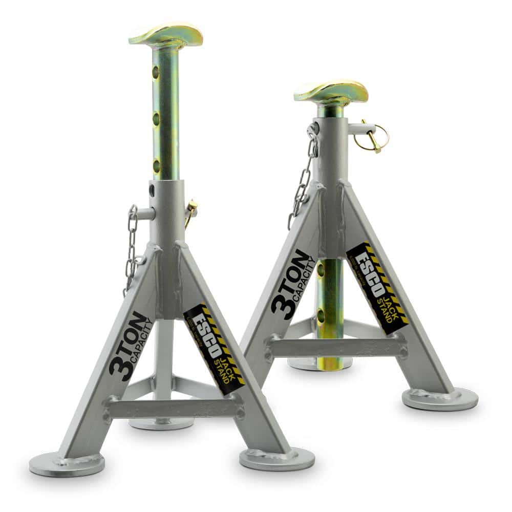 ESCO 3-Ton Performance Axle Jack Stands, Auto Car Truck 4x4 Off Road, 1 ...