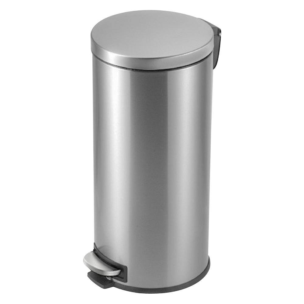 StyleWell 8 Gal. Stainless Steel Round Step-On Trash Can STY-SOT-30-1 ...