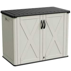Patiowell 4 ft. x 2.1 ft. 150 Gal. Resin Outdoor Storage Deck Box in ...