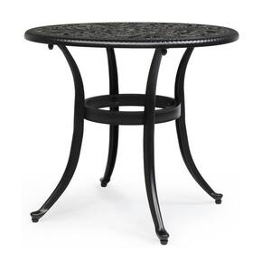 Black Metal Outdoor Side Table with Adjustable Clamps 52-BALCONY-TABLE ...