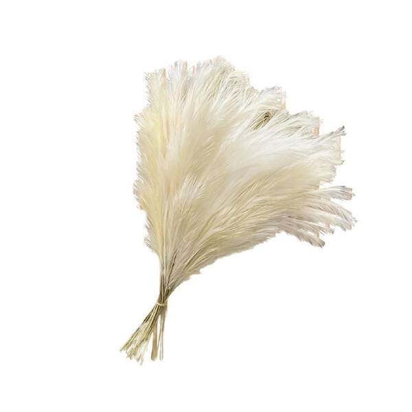 3 Pack 43 in. Beige Fluffy Large Artificial Pampas Grass HDB3X9Y8VC ...