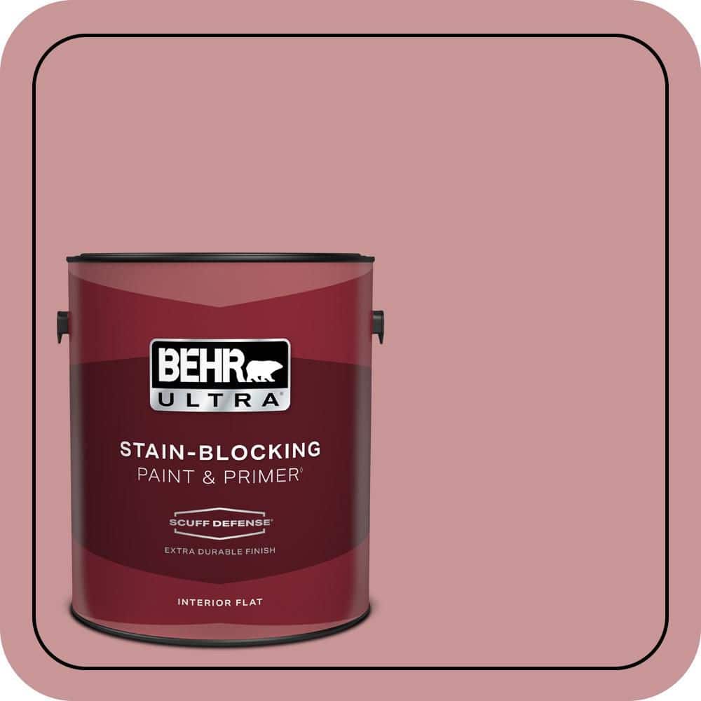 BEHR ULTRA 1 Gal. #S140-4A Dusty Rose Extra Durable Flat Interior Paint ...