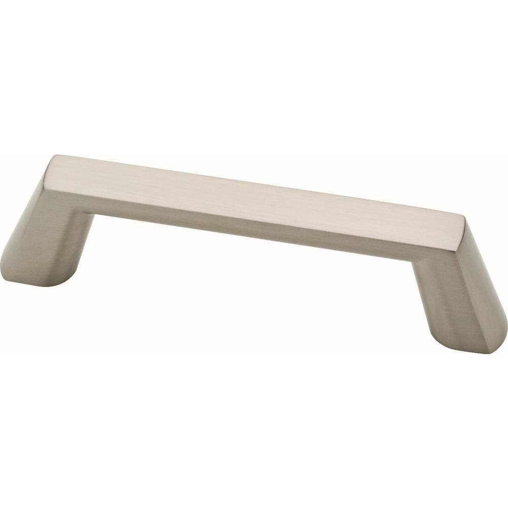 Liberty Soft Modern 3-3/4 in. (96 mm) Satin Nickel Square Cabinet ...