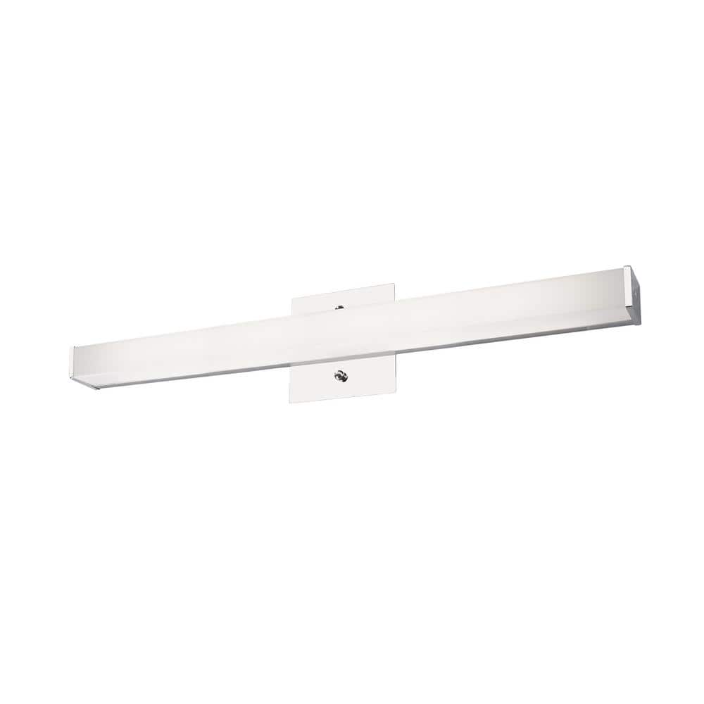 KUZCO Jane-Slim 24 in. 1 Light 31-Watt Chrome Integrated LED Vanity ...