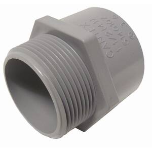 Cantex 2 in. PVC Male Terminal Adapter Conduit Fitting for Cantex PVC ...