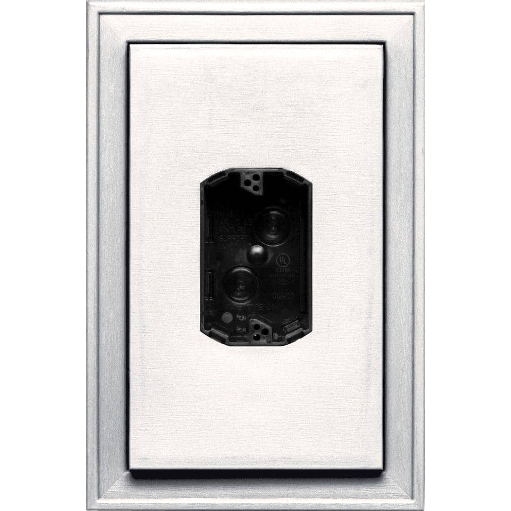 Builders Edge 8.125 in. x 12 in. #117 Bright White Jumbo Electrical ...