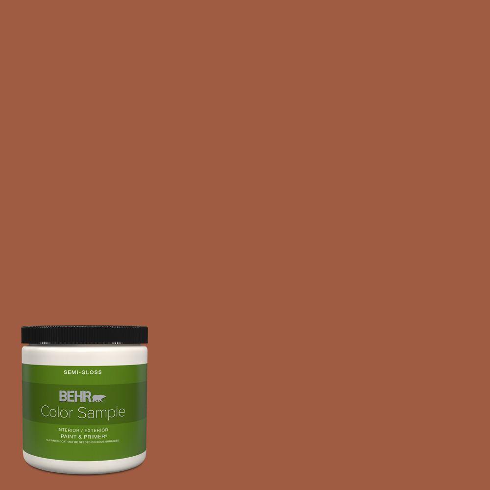 BEHR PREMIUM PLUS 8 oz. #HDC-AC-01 Nouveau Copper Semi-Gloss Interior ...