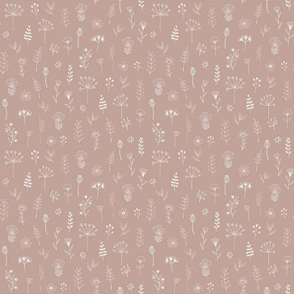 Chesapeake Brown Tatula Floral Matte Paper Non-Pasted Wallpaper Roll ...