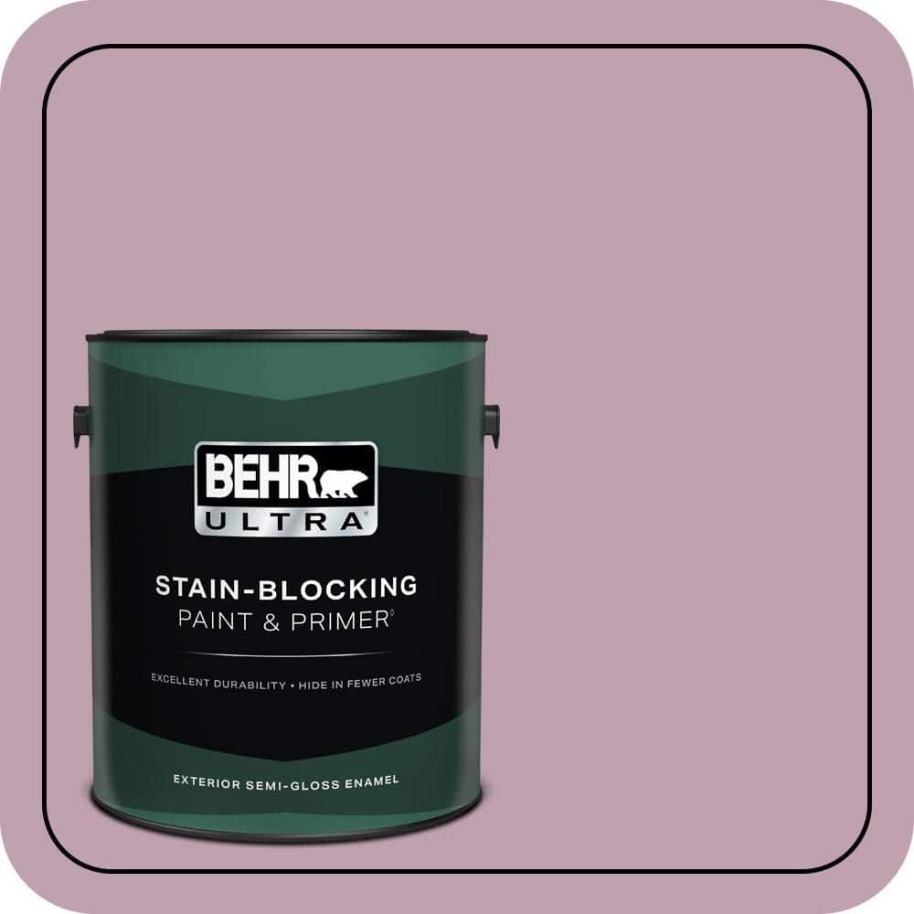 BEHR ULTRA 1 gal. #S120-4 Decanting Semi-Gloss Enamel Exterior Paint ...
