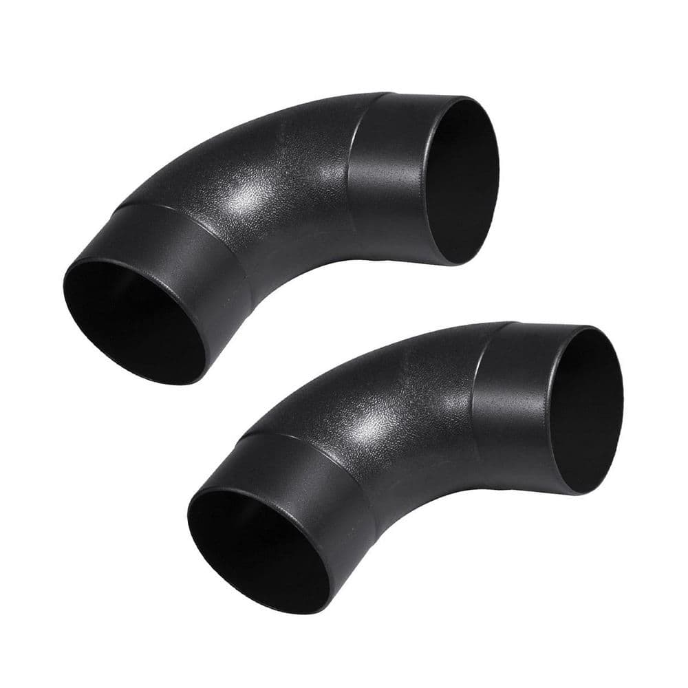 ‎POWERTEC 4 in. 90° Elbow Right Angle Dust Collector Connector for Dust ...