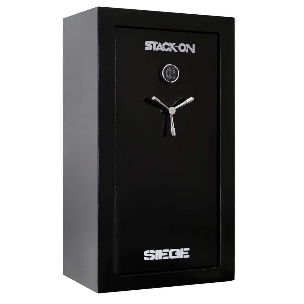 STACK-ON Siege 36-Gun Fireproof with Electronic Lock Gun Safe in Black ...