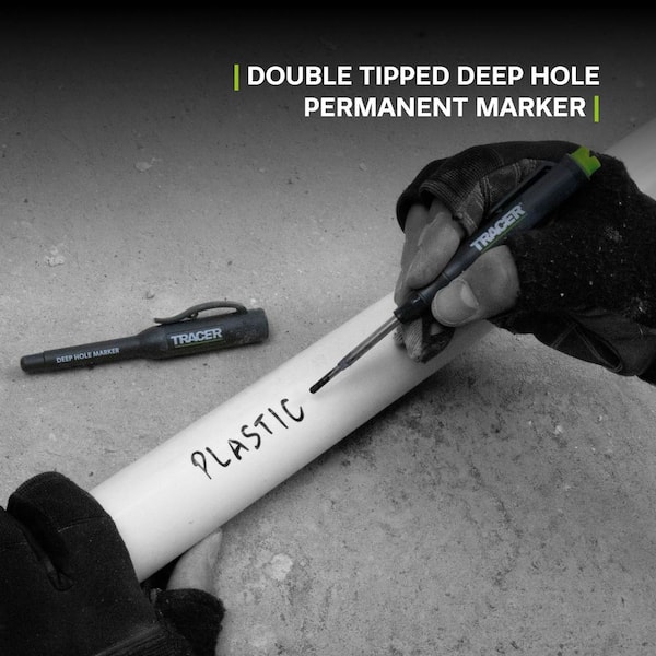 TRACER Deep Hole Marker Pen, Pencil, and Lead Marking Kit with Holster ...