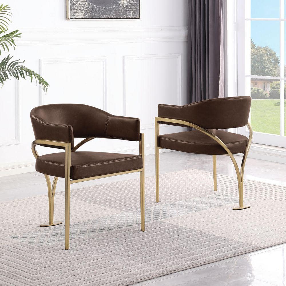 Best Quality Furniture Briggs Espresso Color Leath-Aire Upholstery Side ...