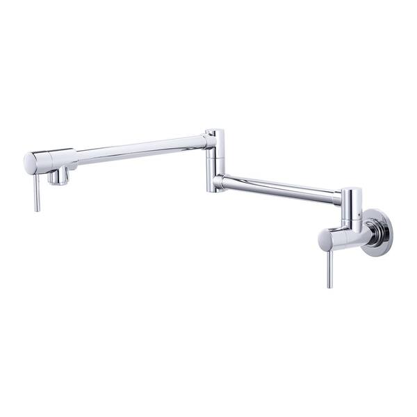 AVITAS Modern Brass Wall Mounted Dual Joint Swivel Arm Pot Filler ...