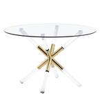 Best Master Furniture Dalton 48 in. L Round Gold Dining Table YF20ROT