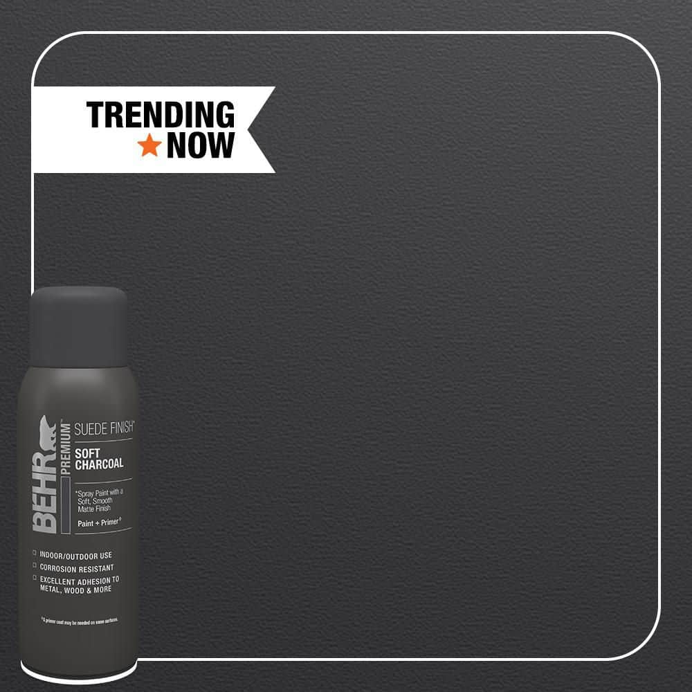 Reviews for BEHR PREMIUM 12 oz. Soft Charcoal Matte Interior/Exterior ...