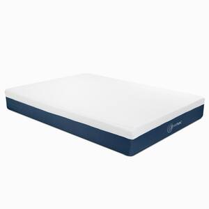 SensorPEDIC Gel-Infused Twin XL Medium Memory Foam 10 in. Bed-in-a-Box ...