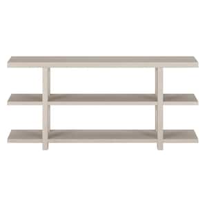 Meyer&Cross Osmond 55 in. Alder White Rectangle MDF Top Console Table ...
