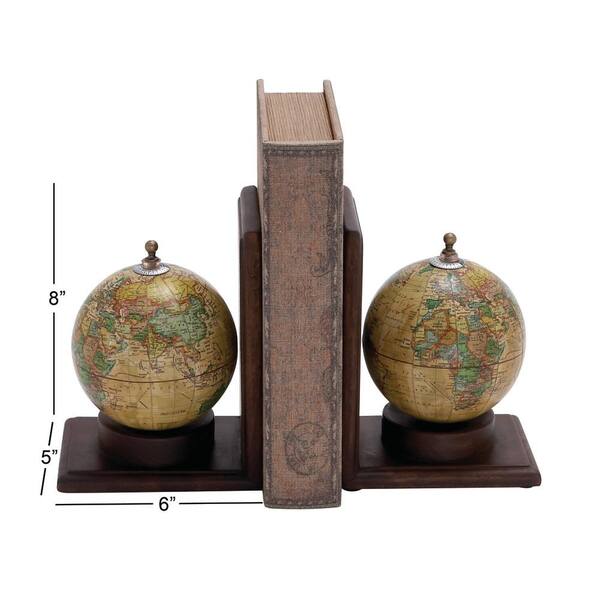 Gemstone Globe Bookends