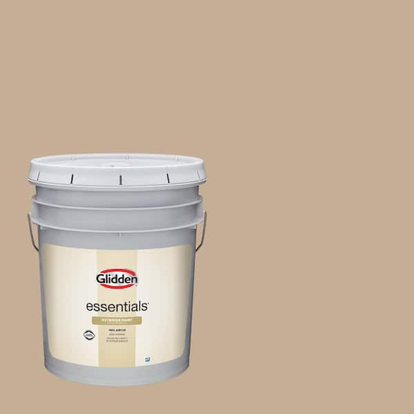 Glidden Essentials 5 gal. PPG1077-3 Persuasion Satin Exterior Paint ...