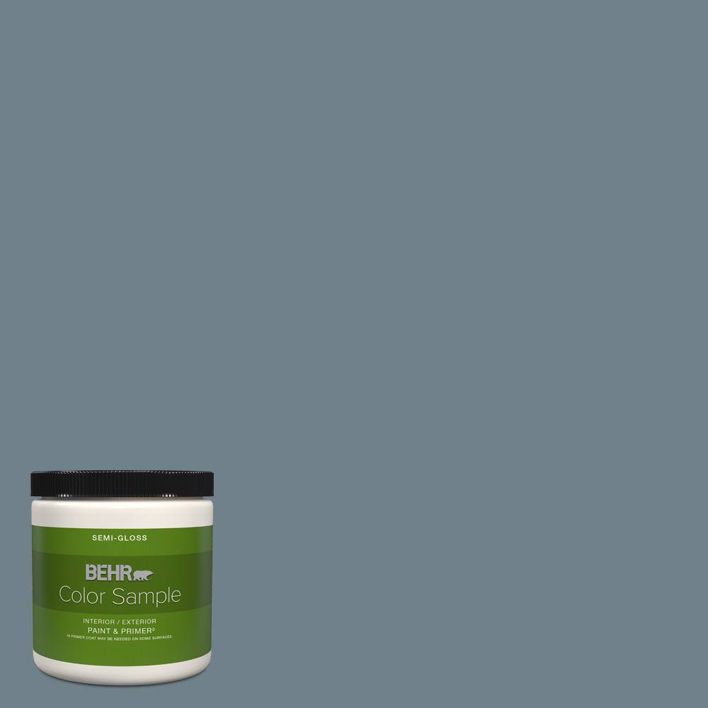 BEHR PREMIUM PLUS 8 oz. #PPU13-04 Atlantic Shoreline Semi-Gloss ...