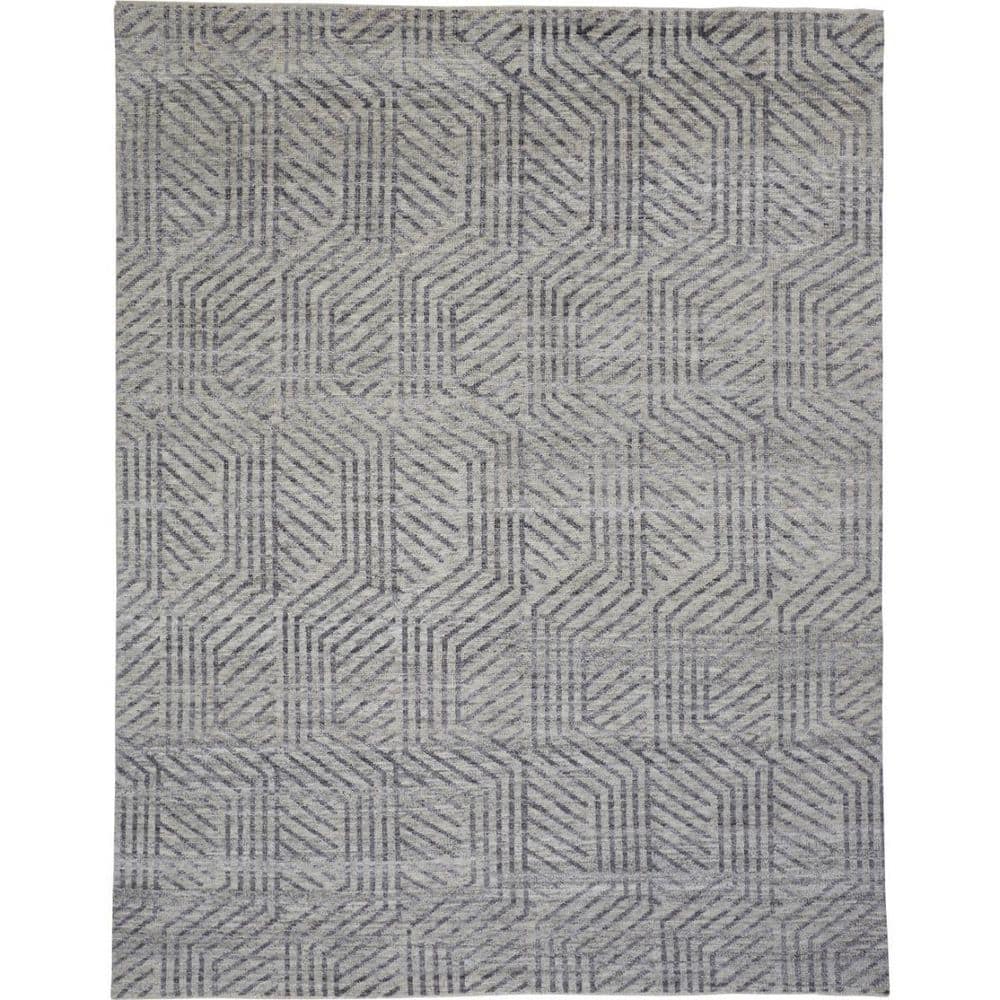 HomeRoots 5 X 8 Tan, Gray Geometric Area Rug 2000565946 - The Home Depot