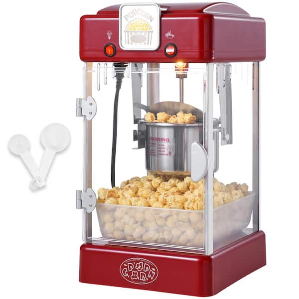 SVOPES Popcorn Maker, 300-Watt, 2.5 oz. Red Hot Air Kettle Makes 4 qt ...