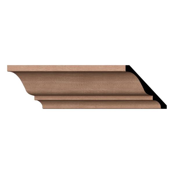 Ekena Millwork WM45 0.59 in. D x 5.25 in. W x 96 in. L Wood (Sapele ...
