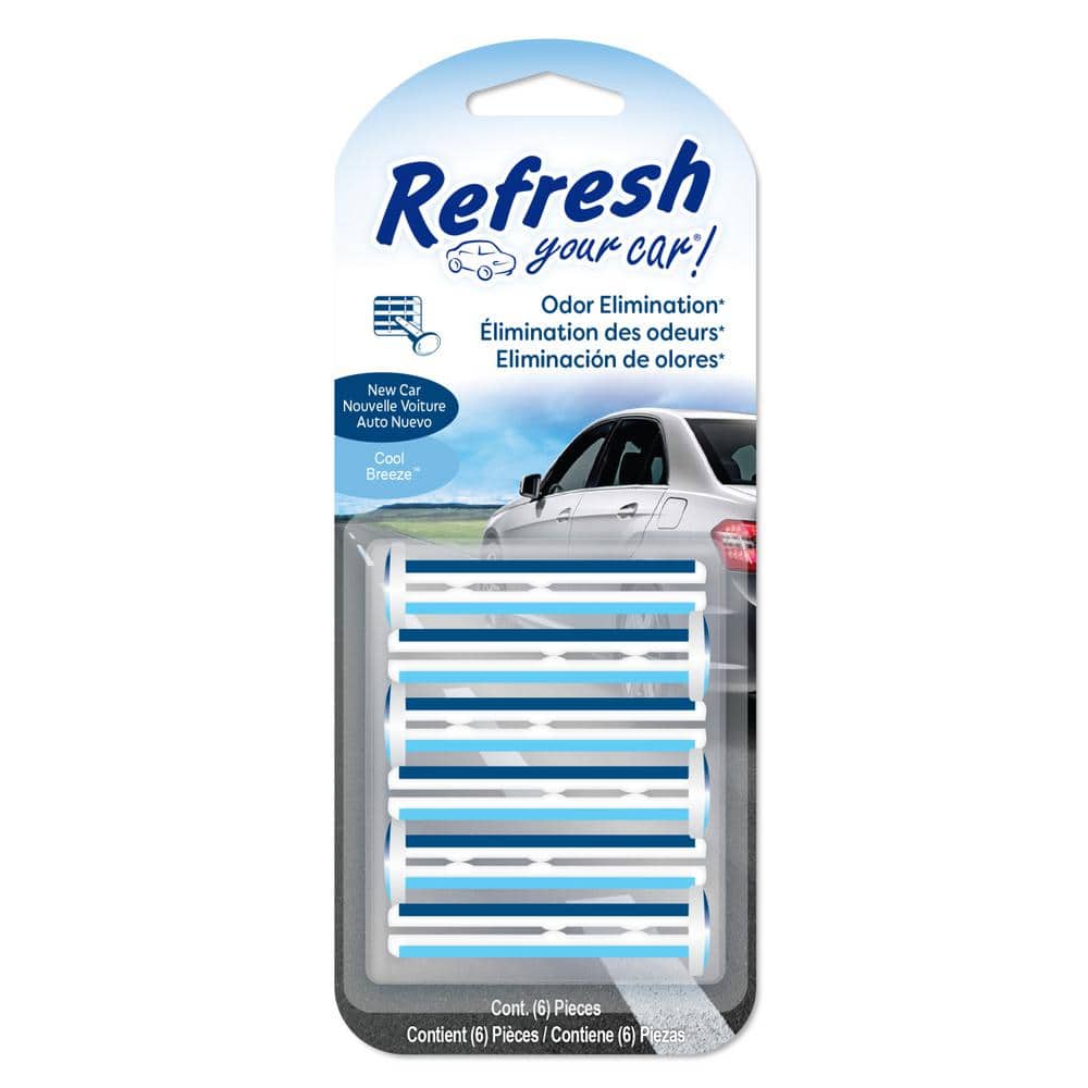 Refresh Your Car Vent Air Freshener (New Car /Cool Breeze Scent, 6 Pack ...