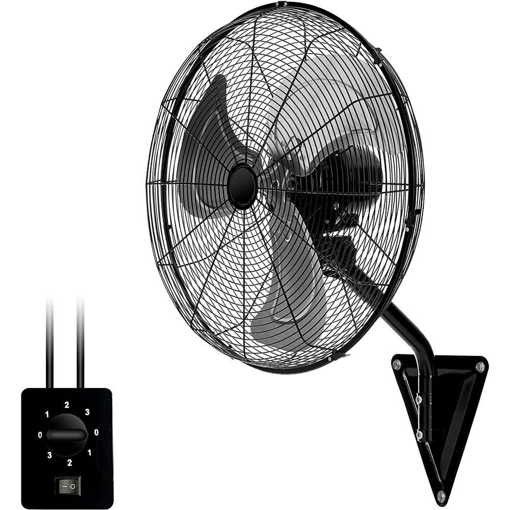 Edendirect 3 Speed, 120 Degree Oscillating Wall Mount Fan, 5000 CFM ...