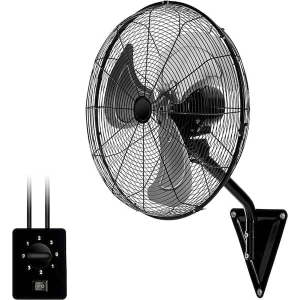 Edendirect 3 Speed, 120 Degree Oscillating Wall Mount Fan, 5000 CFM ...