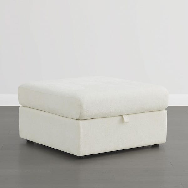 Spruce & Spring Wells 33.9 in. Fabric Modern Ottoman for Modular ...
