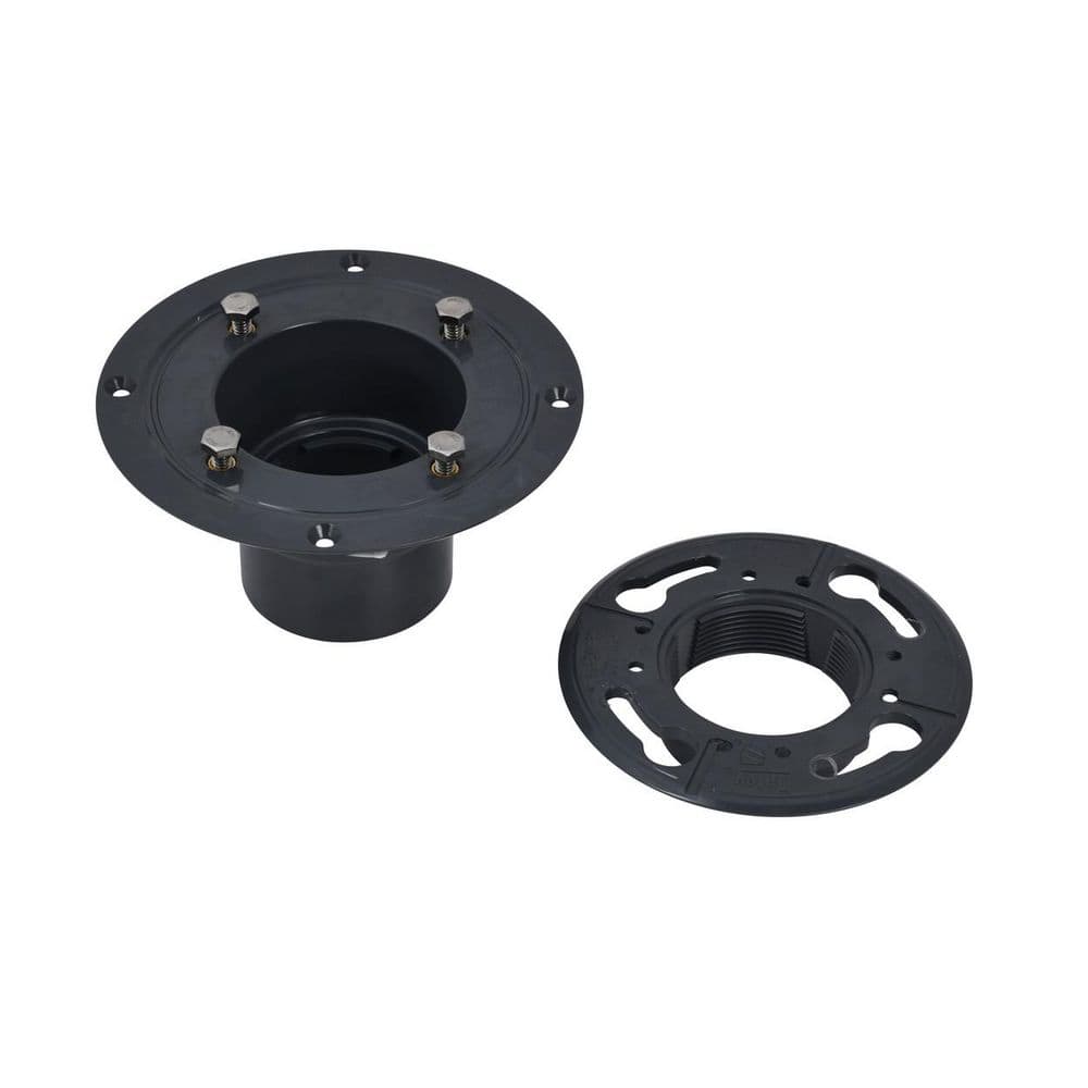 Oatey Round Gray PVC Shower Drain 422464 - The Home Depot