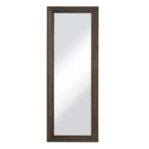 23 in. W x 65 in. H Rectangular Gray Wood Modern Framed Full-length ...