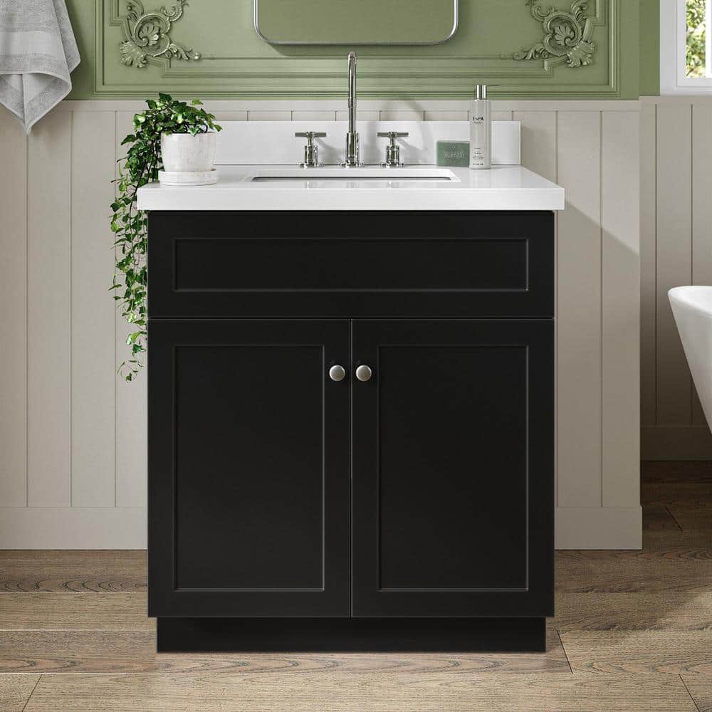 Reviews for ARIEL Hamlet 30 in. Single Sink Freestanding Bathroom ...