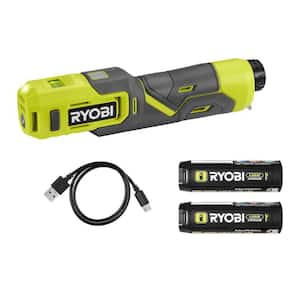 RYOBI USB Lithium High Pressure Inflator Kit with 2.0Ah USB Lithium ...