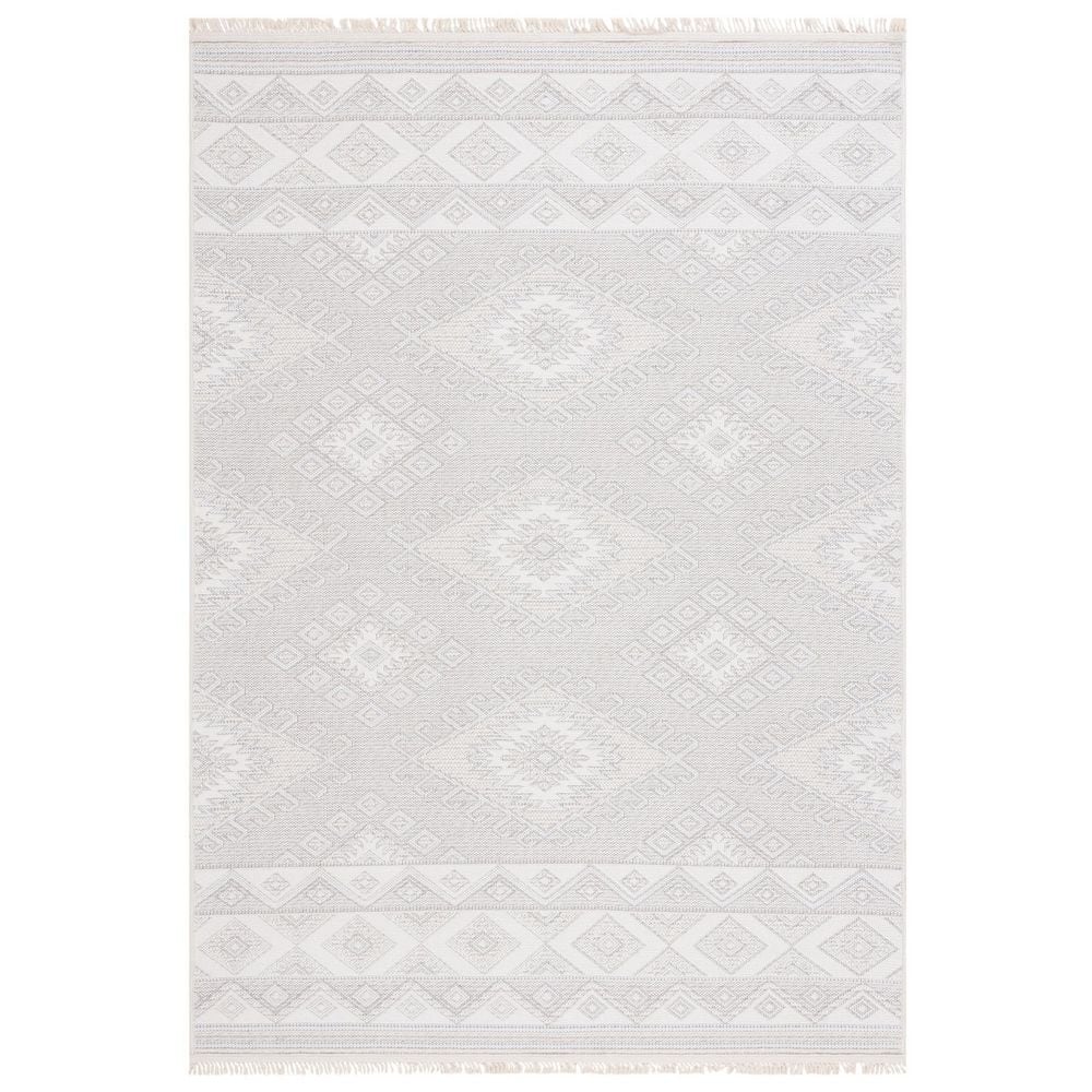 SAFAVIEH Prairie Beige/Ivory 8 ft. x 10 ft. Geometric Diamond Area Rug ...