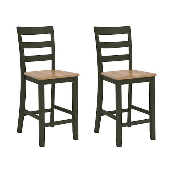 Signature DESIGN BY ASHLEY Gesthaven Green / Light Brown Wood Counter ...