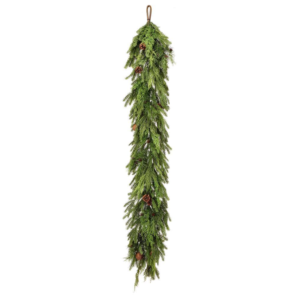 Regency International 6 ft. Green Artificial Evergreen Garland MTX73279 ...