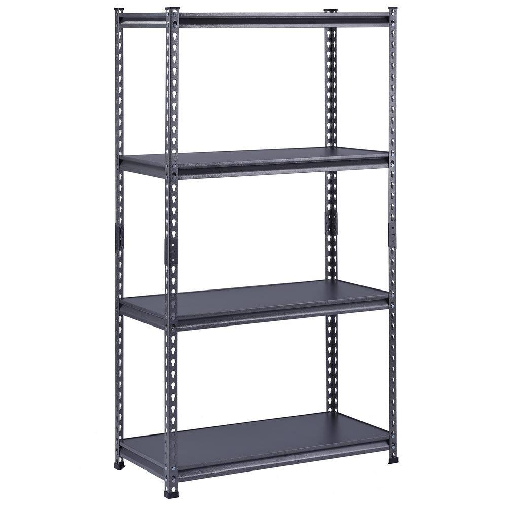 Muscle Rack 4 -Tier Steel With Laminate Shelf Garage Storage Shelving ...