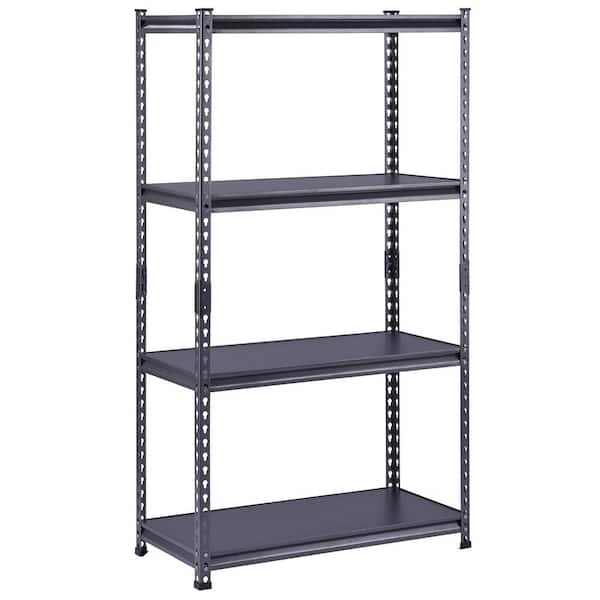 Muscle Rack 4 -Tier Steel With Laminate Shelf Garage Storage Shelving ...